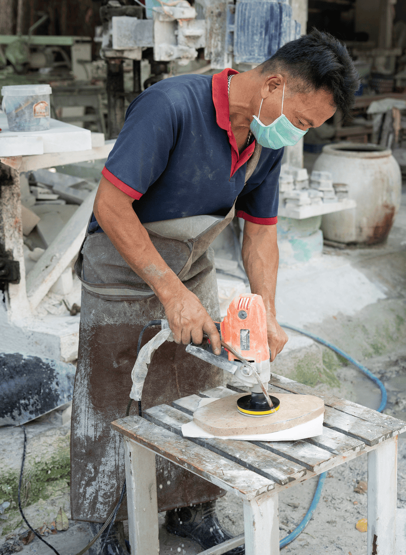 Visiting Saraburi Marble Workshop